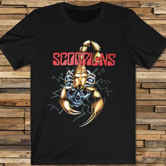 Gildan | Shirts | Classic Scorpions Band Tour Tshirt Short Sleeve Black ...